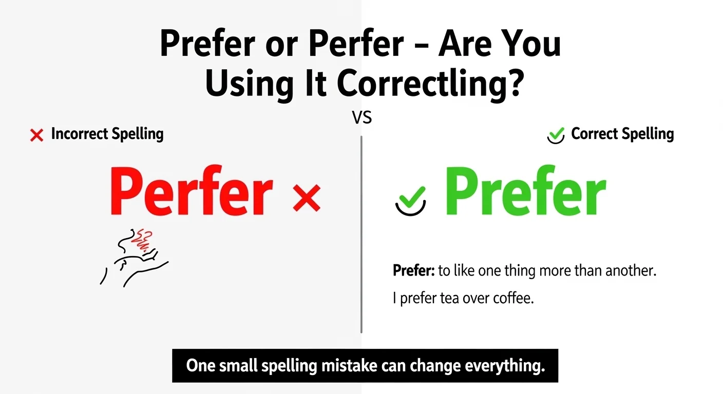 Perfer vs Prefer: Which Spelling Is Correct? (Clear Guide + Examples)