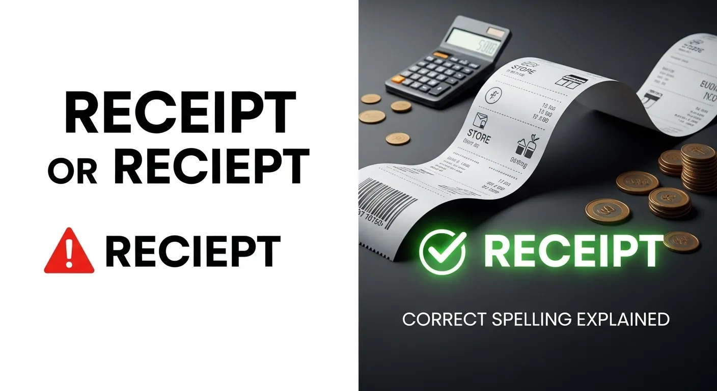 Receipt or Reciept: Which Spelling Is Correct and Why It Matters