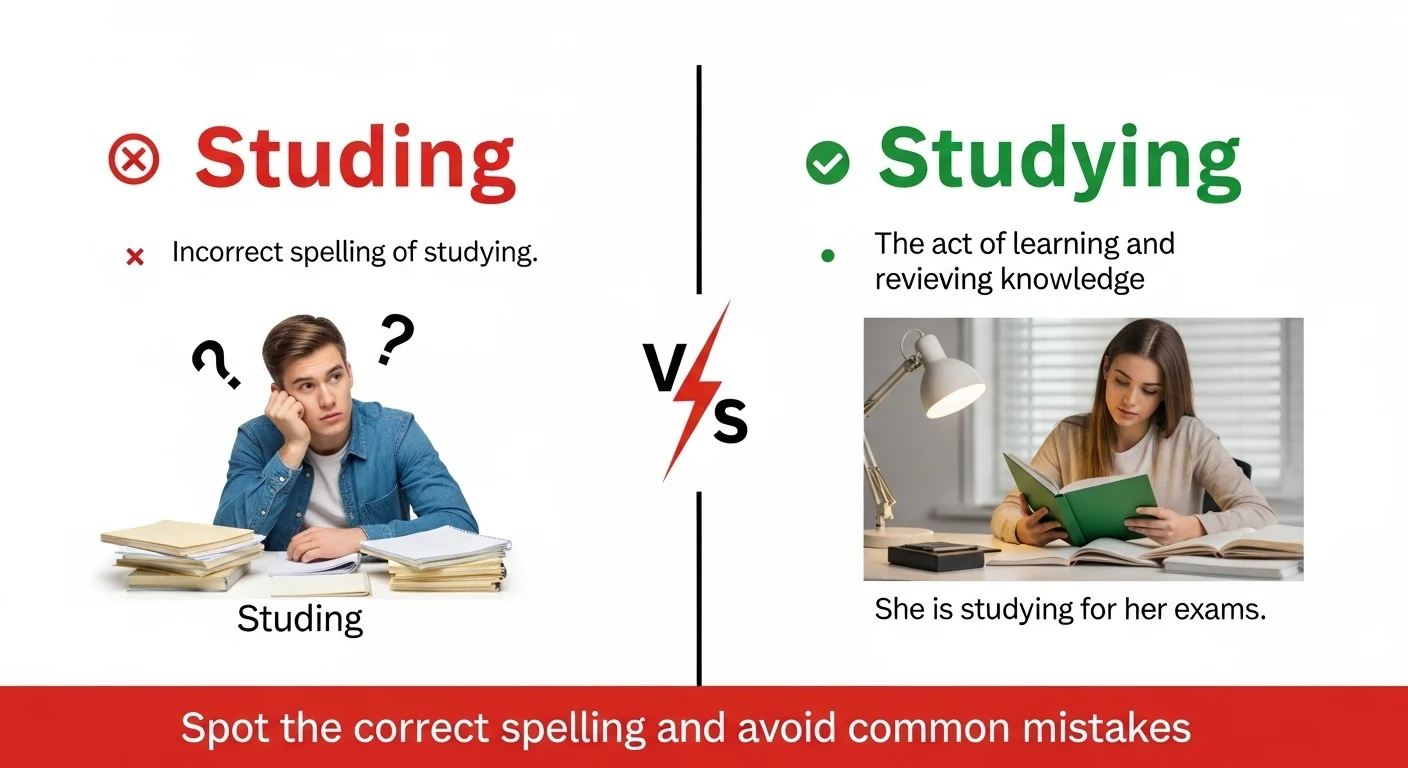 Studing vs Studying: Which One Is Correct? (Easy Guide + Examples)